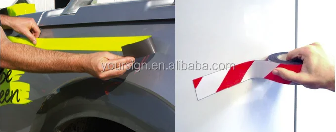 Magnetic Reflective Tape - Durable 5cm x 45.7m PVC Strip for Vehicle ...