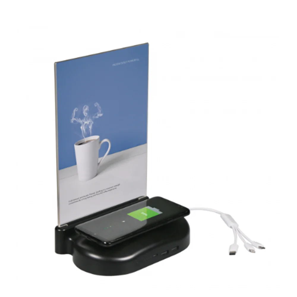 Tecnology Innovation Wireless Usb Menu Holder Power Bank 10000mah ...