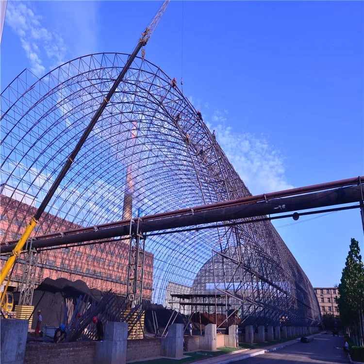 Struktur Baja Space Frame Dome Atap Konstruksi Bangunan Batu Bara ...