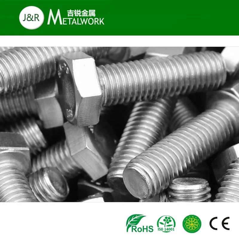M10 M36 M39 A4-70 A4 Stainless Steel Full Thread Hex Bolt Din933 - Buy ...