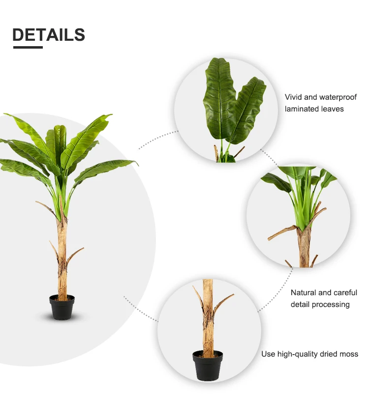 Natural-design Peva 1.5m For Furnishing Large Plastic Banana Tree - Buy ...