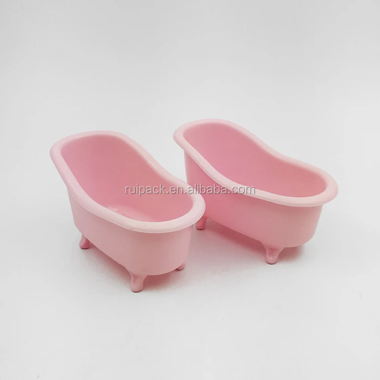 Plastic Lovely Pink Color Mini Bath Tub For Shampoo Products In ...