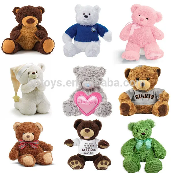 Custom Cute Fluffy Plush Teddy Bear White,Wholesale Teddy Bear For Sale ...