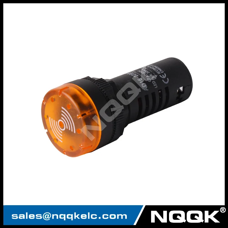 Ad16-22sm 220v Ac Buzzer Signal Light,Led Alarm Buzzer Indicator Lamp ...