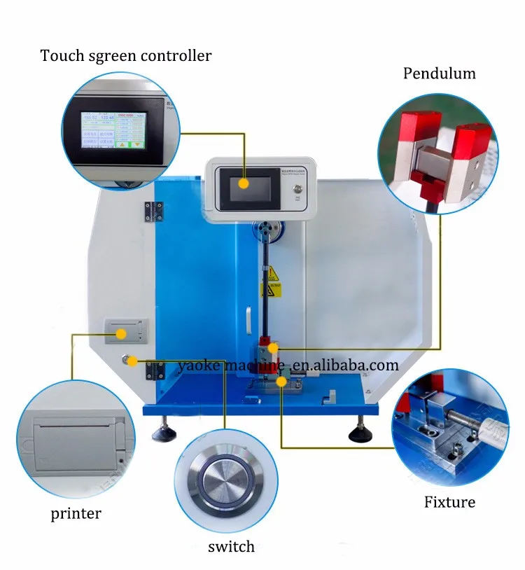 Used Charpy Izod Impact Strength Testing Machine for Plastics