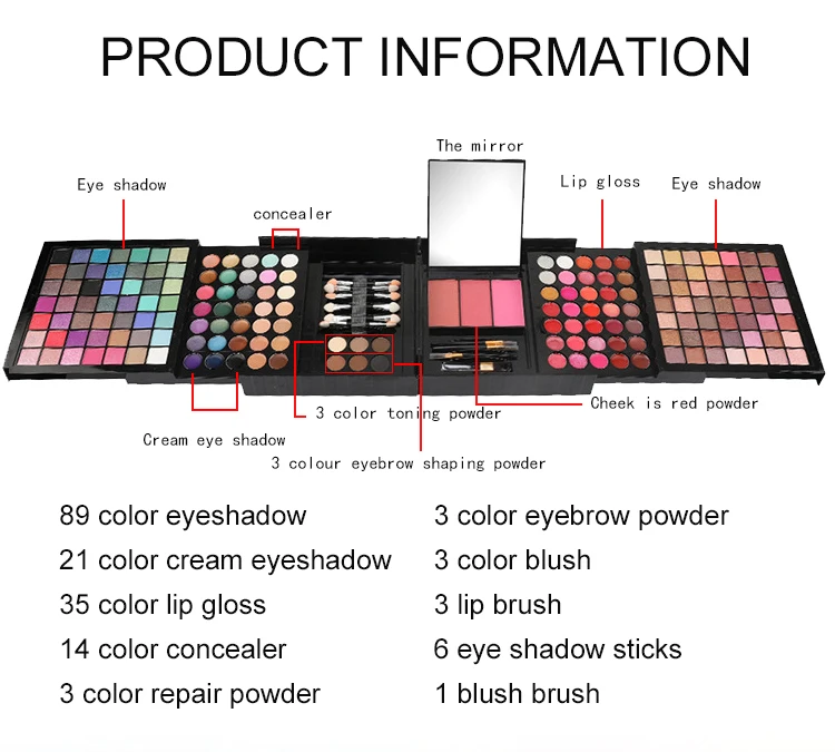 The Color Workshop Makeup Kit - Professional Eyeshadow Palette