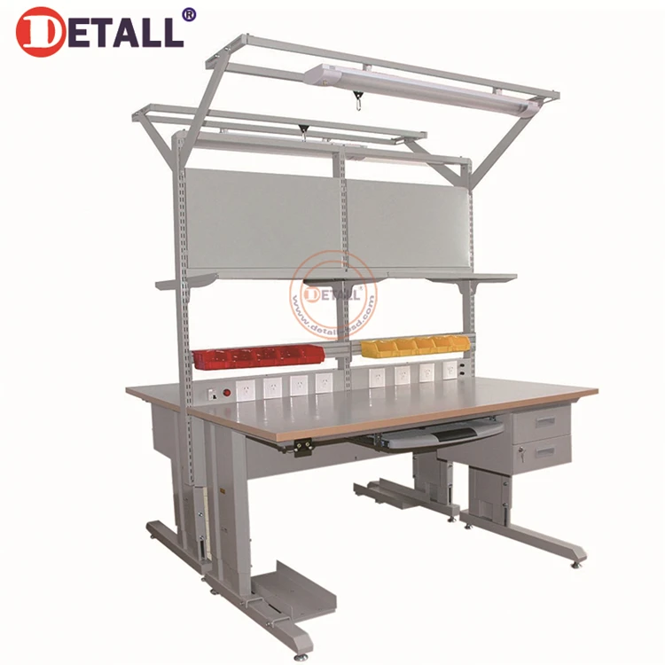 Detall Esd Adjustable Height Anti-static Workbench For Professional ...