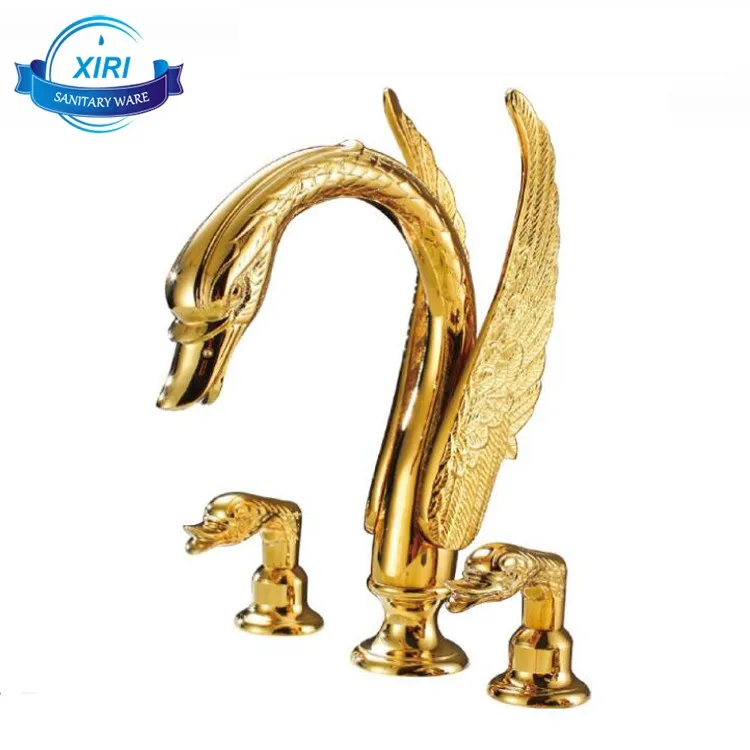 Chromed Brass Swan Basin Mixer Tap - Unique Bathroom Faucets