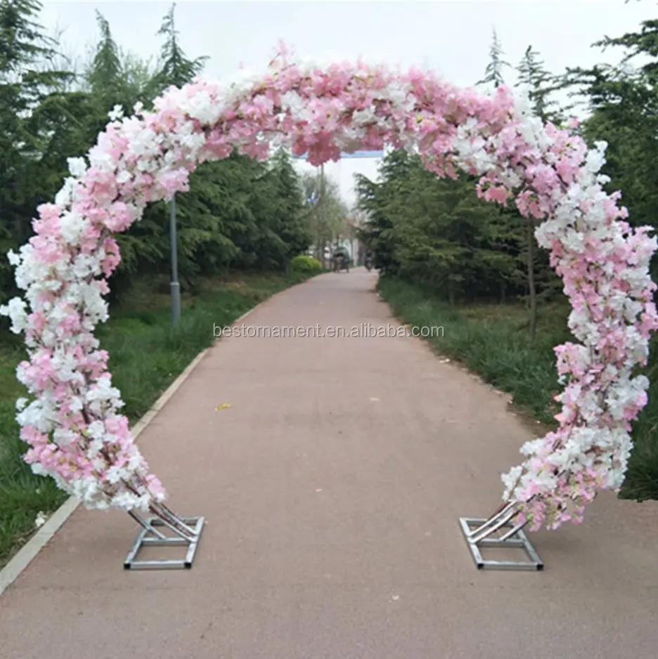 Wedding Circle Hoop Metal Flower Arch - Decorative Beauty