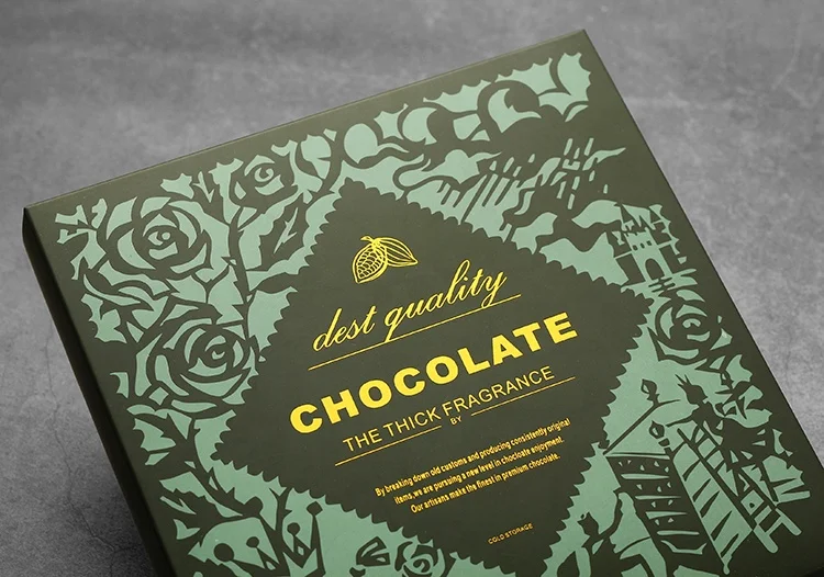 Hot Sale Custom Dark Green Color Food Grade Eco-friendly Gift Packaging ...