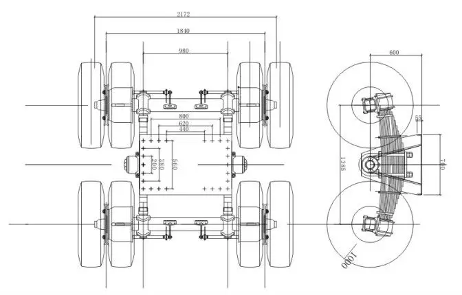 Tandem Bogie Axle For Trailer Bogie Suspension - Buy Tandem Bogie Axle ...