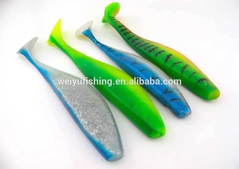 Rubber Shad Lures Soft Plastic Fishing Lures Shad Plastic Pvc Fishing ...