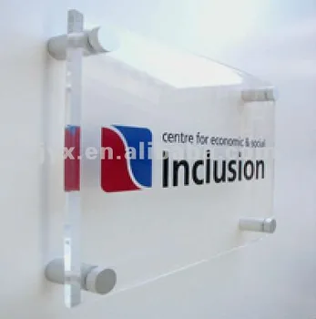 Transparent Acrylic Advertising Board Display For Company Name - Buy ...