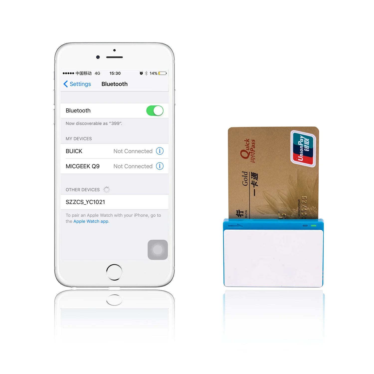 EMV POS System MPOS Bluetooth Magnetic Strip Card Reader