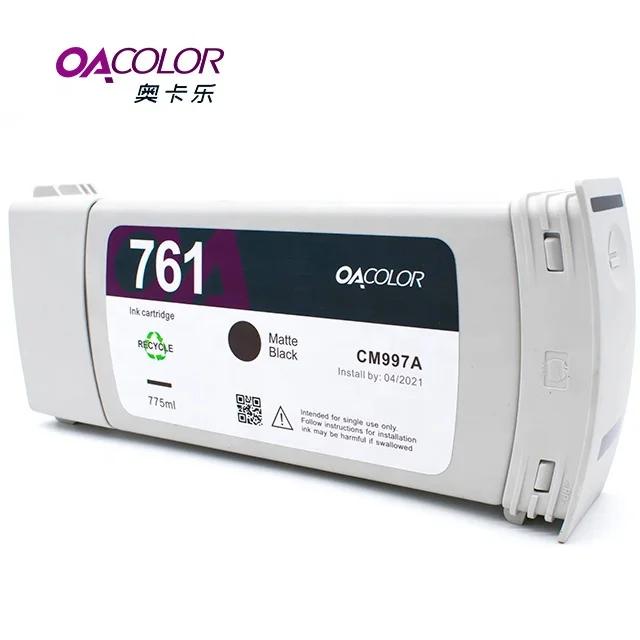 Oacolor Remanufactured 706 Refillable Matte Black Ink Cartridge 775ml ...