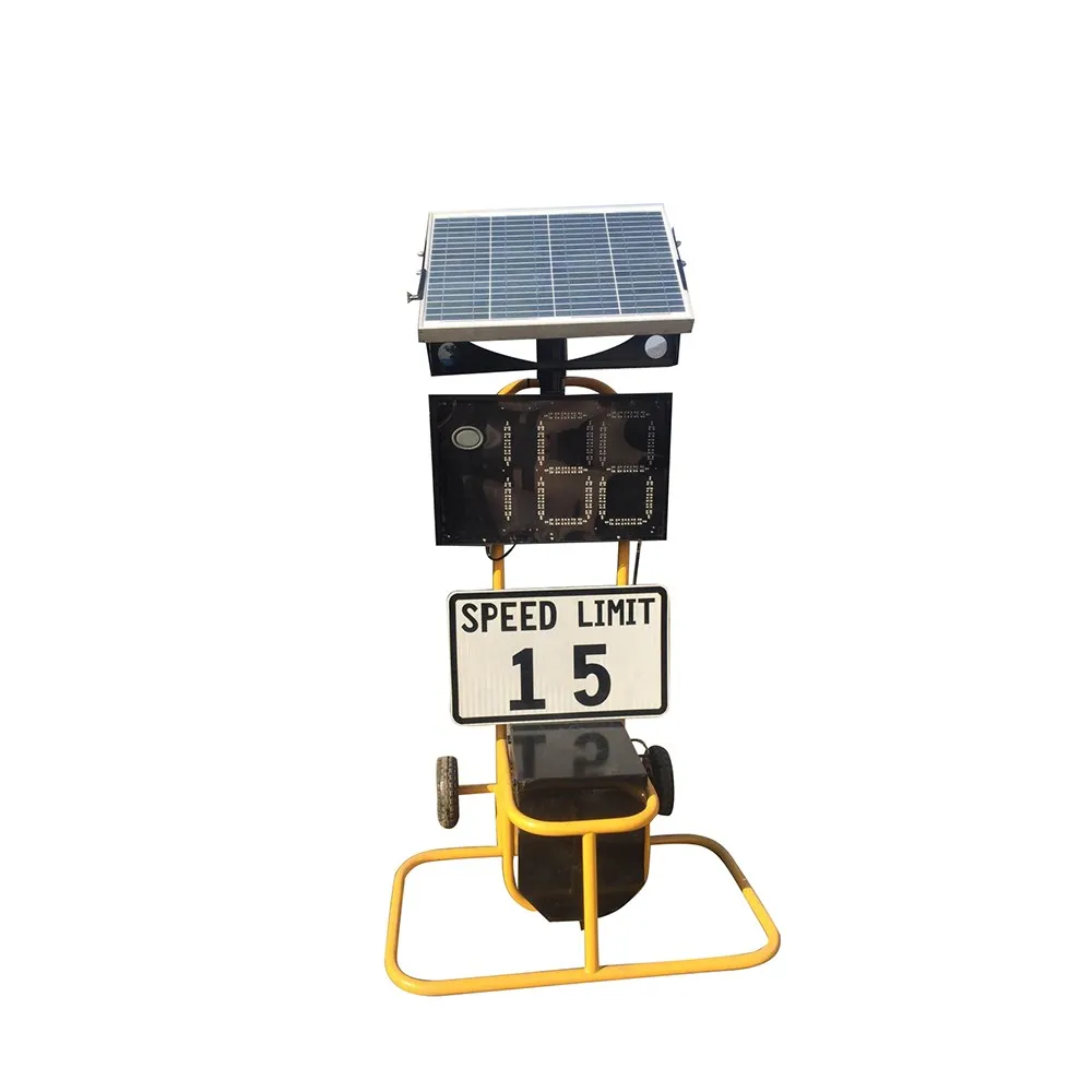 Modern Traffic Safety Solar Radar Speed Display Directional Arrow Sign ...