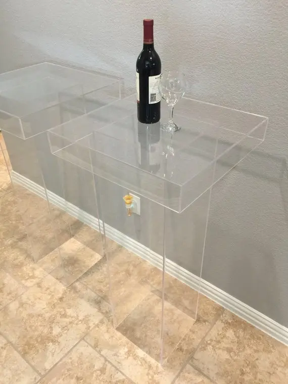 Fyty Custom Size Clear Cocktail Bar Table Acrylic Bar Table - Buy ...