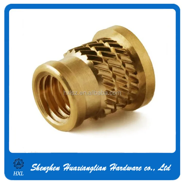 M3 M4 M5 M6 Precisie Micro Gekartelde Messing Schroefdraad Inserts Moer ...