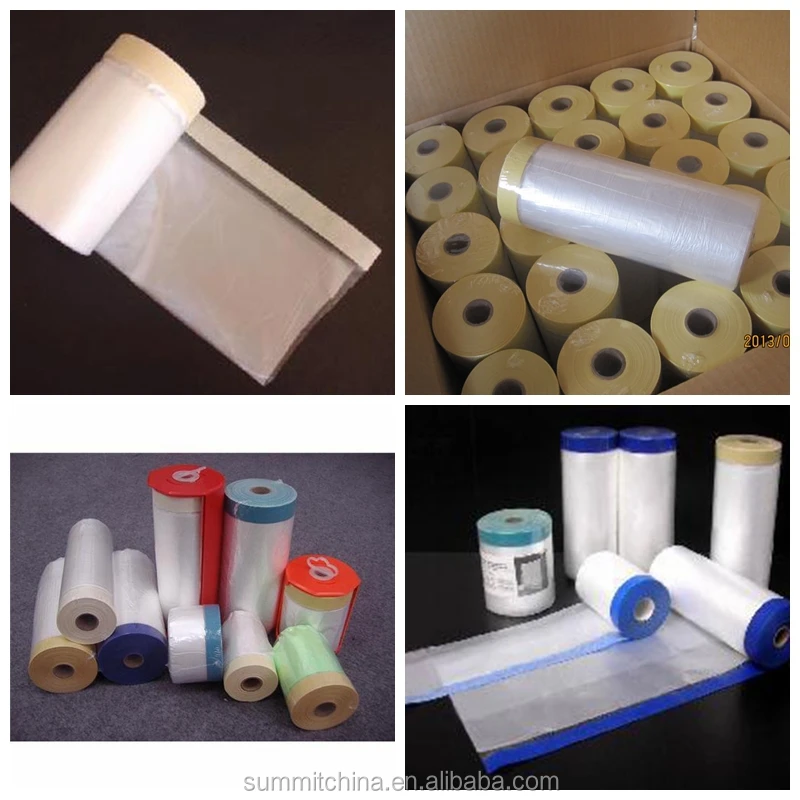 Pre-taped Masking Film Protective Masking Film Car Cover - Buy ...