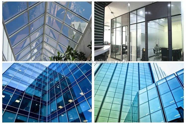 4x8 Sheet Tempered Clear Glass Panel Standard Sizes for Window