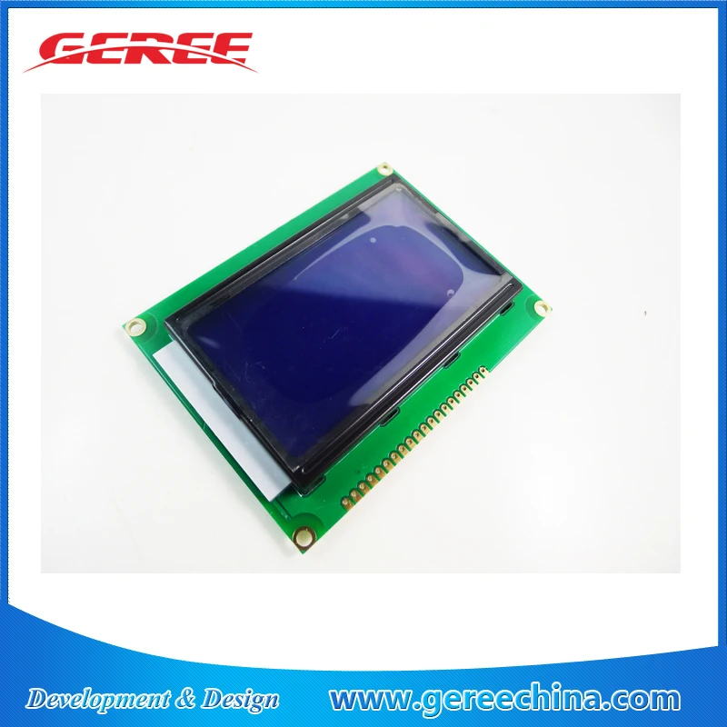 Lcd12864 128x64 Dots Graphic Matrix Lcd Display Module Lcm Blue ...