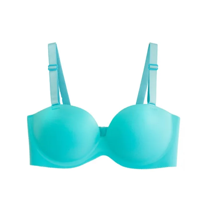 Women Breathable Seamless Bra 10 Colors Push Up Wireless Two Piece Bra ...