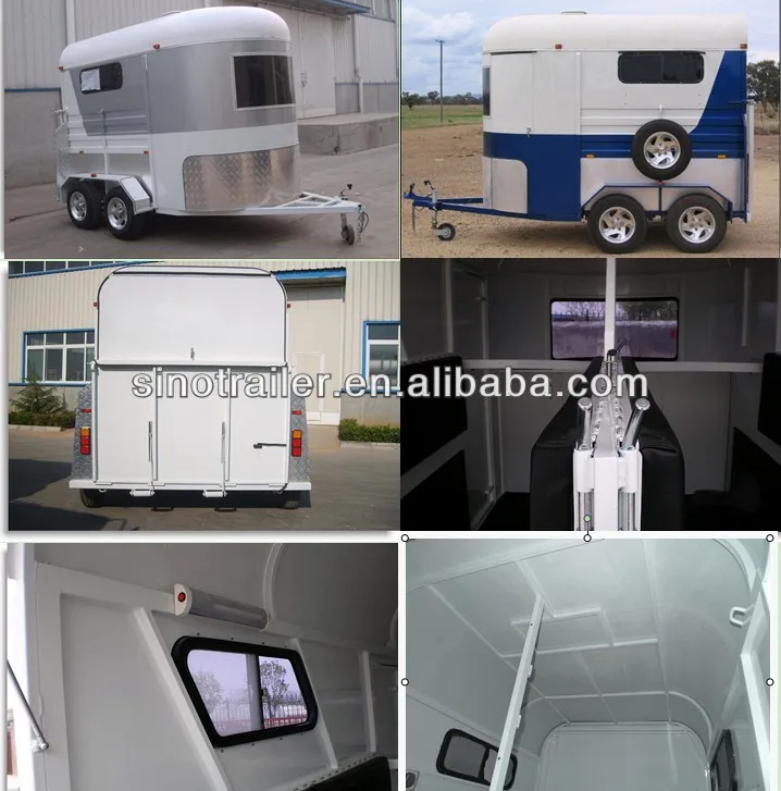 3 Horse Transport Trailer Float Made in China | Custom Galvanized Sheet ...