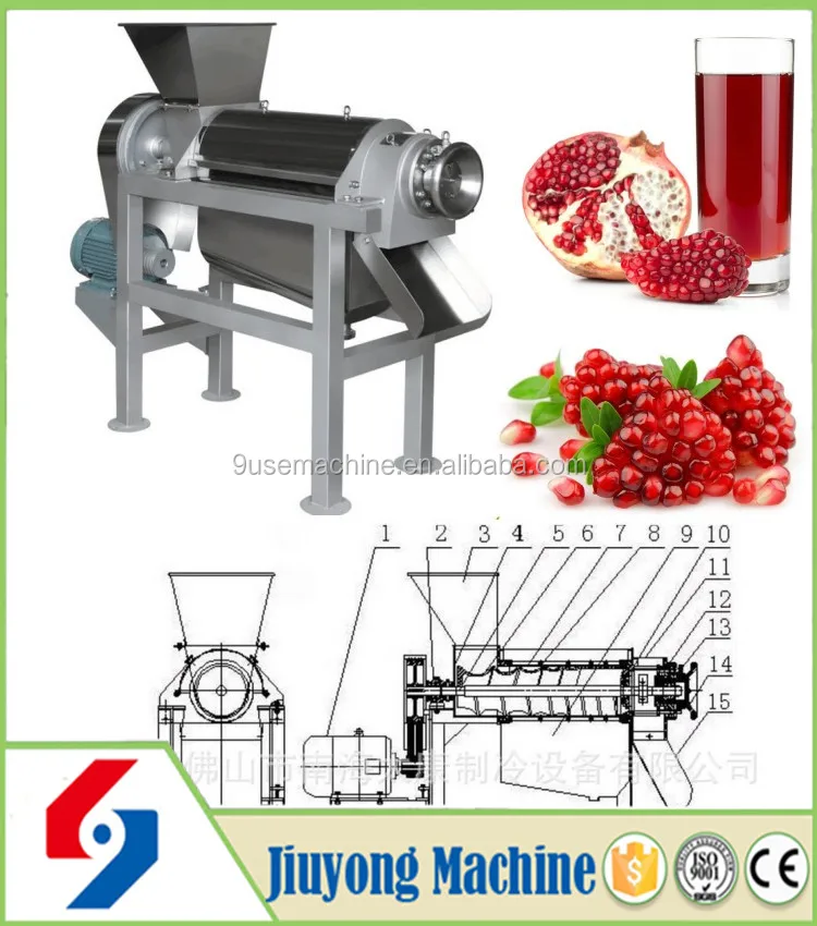 Industrial Stainless Steel Spiral Screw Cold Press Juicer /fruit Juice ...