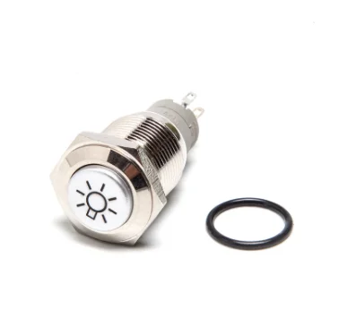 16mm Customize Symbol Momentary Latching Metal Push Button Switch - Buy ...