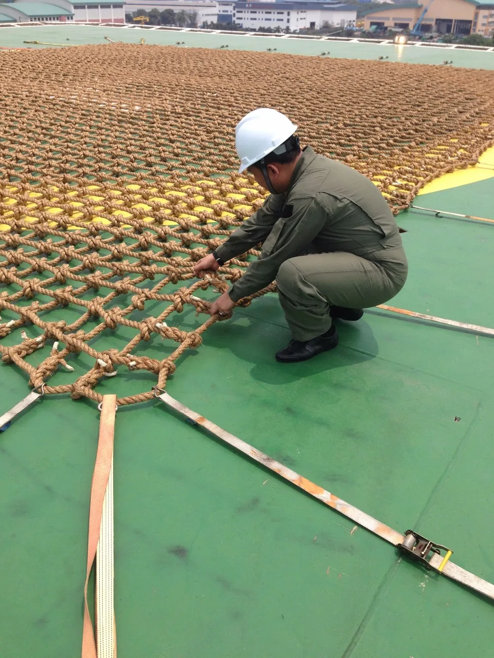 CAP437 Standard Offshore Helideck Landing Net High Strength Helicopter ...