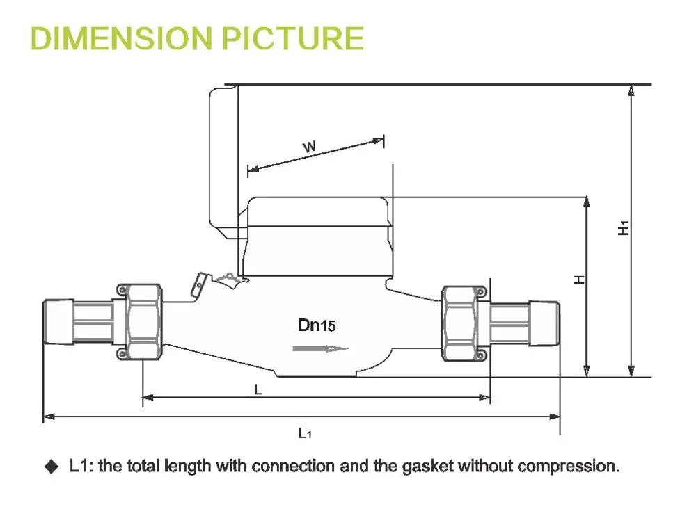 Durable Multi Jet Dry Type Water Meter with Quality Guarantee