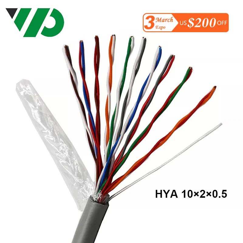 10 Pair CAT 6 Cable HYA 0.5mm Low Voltage Underground Insulated ...