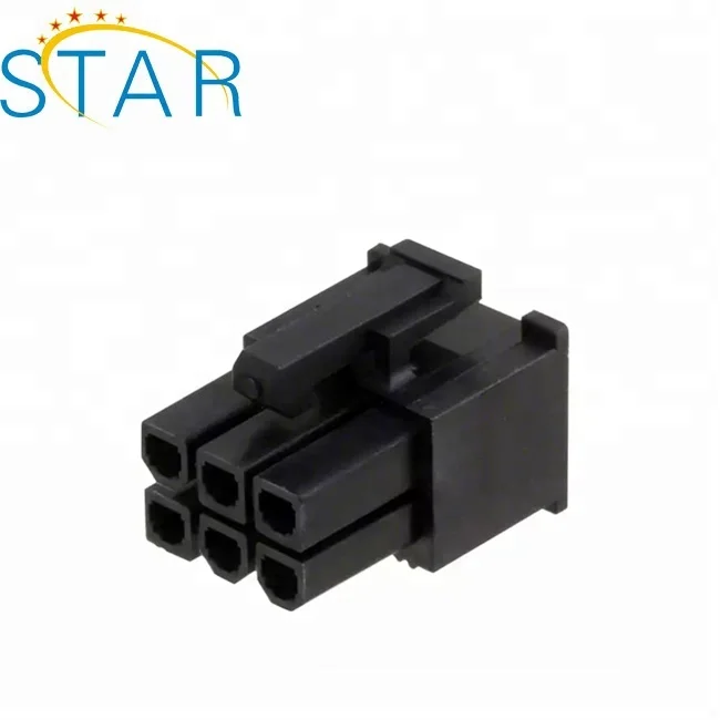 Mini-fit Jr 4.2mm Pitch Molex Equivalent 6 Circuit Wire Connector - 2 ...