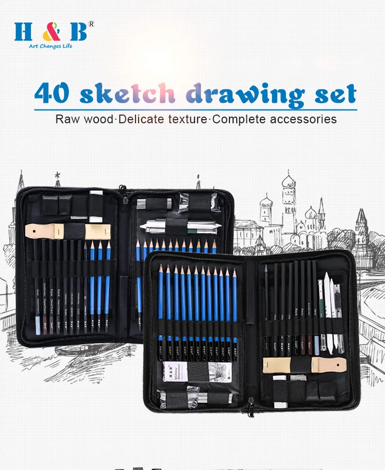 Hb Drawing And Sketching Pencil Art Set - Buy Sketching Pencil Art Set ...