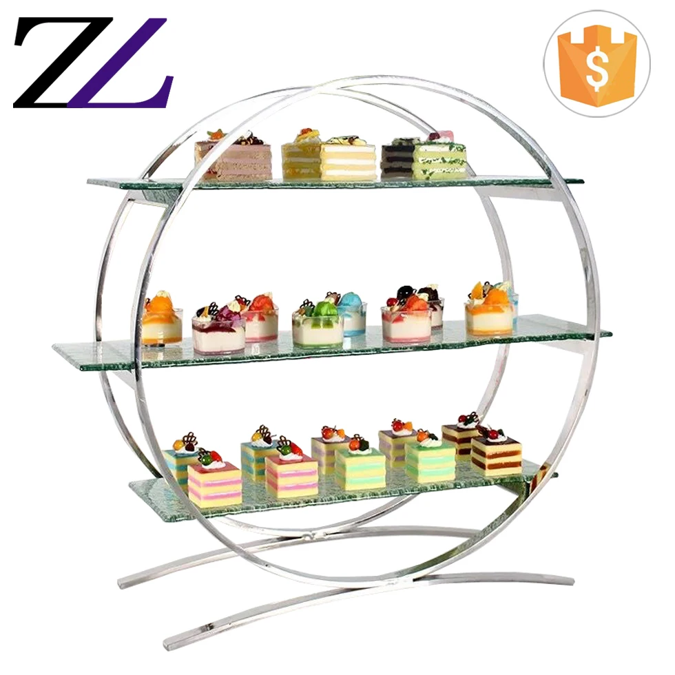 3 Tier Food Display for Wedding Cake Dessert Buffet Stand