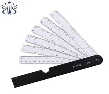 6pcs Fan Type Scale Ruler Set for Engineering - 1:10, 1:15