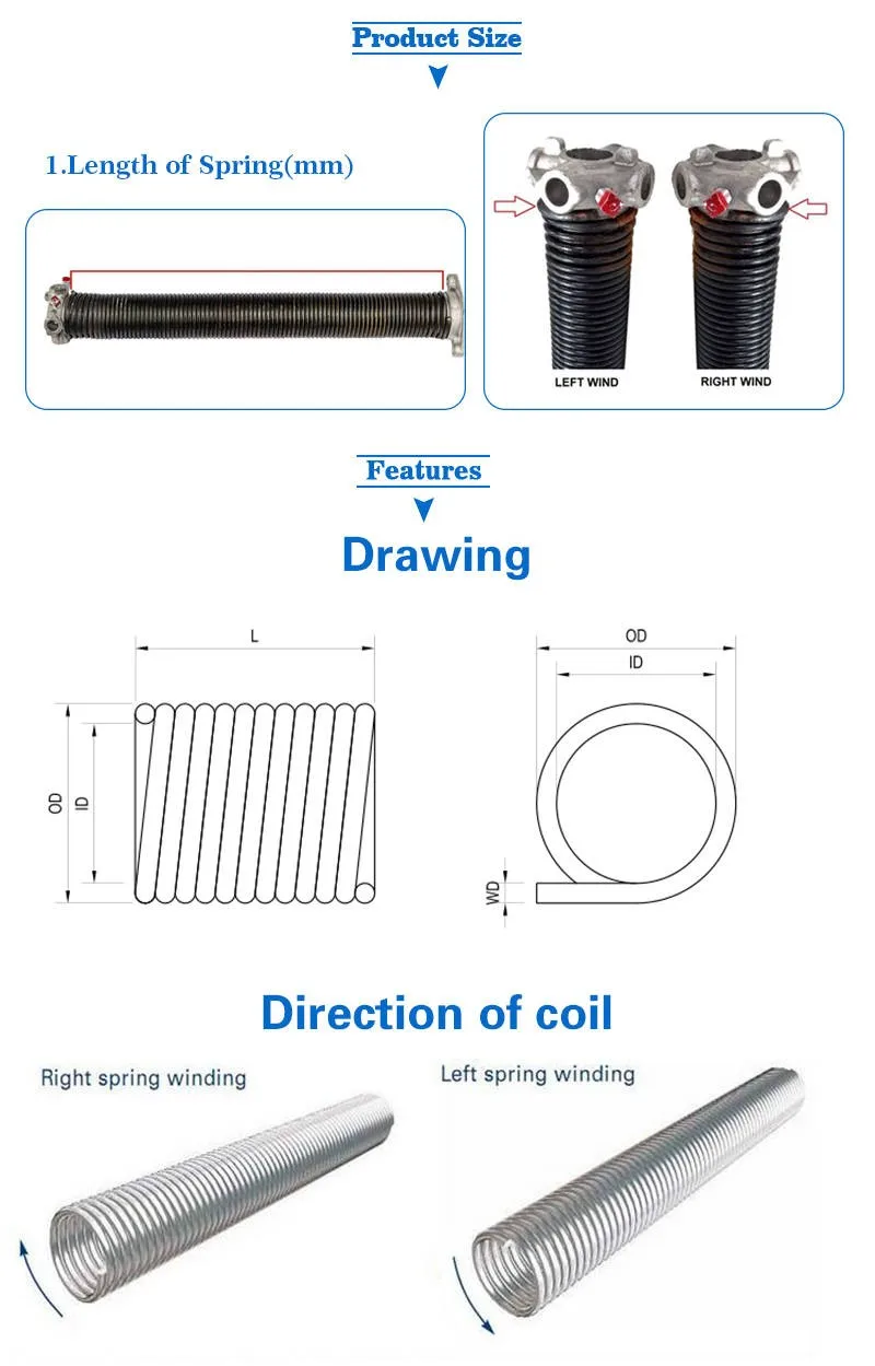 Steel Torsion Spring Shutter Door Spring For Industrial - Buy ...