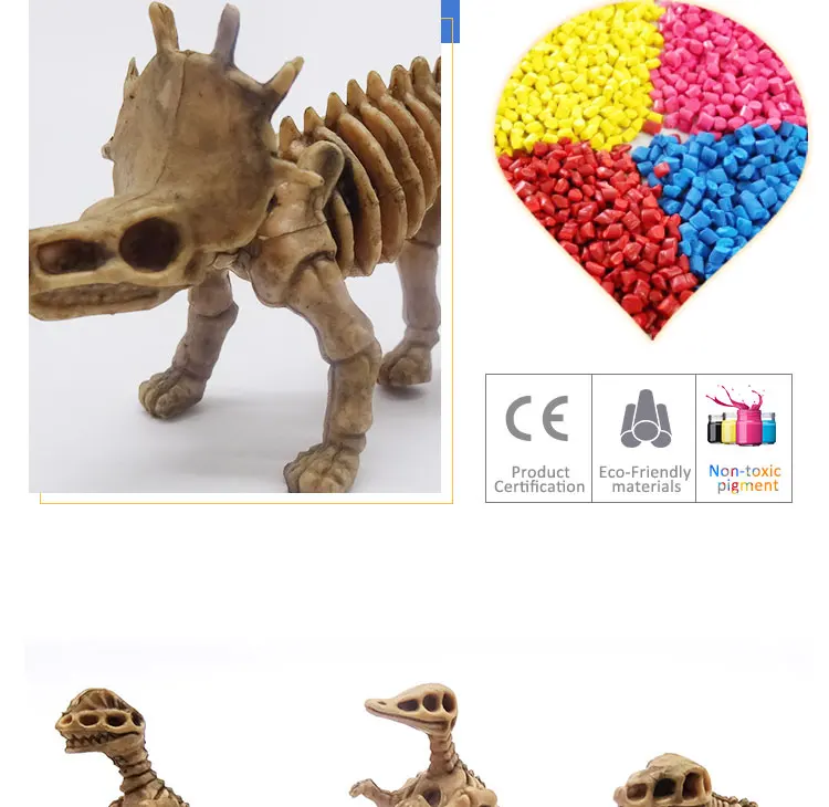 Diy Dinosaur Fossils Toy Model Animal Action Figure - Buy High Quality ...