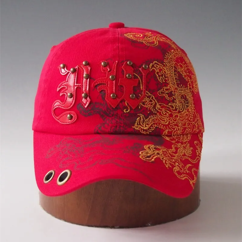 Hot Customized Chinese Dragon Pattern Gold Embroidery And Eyelet On ...