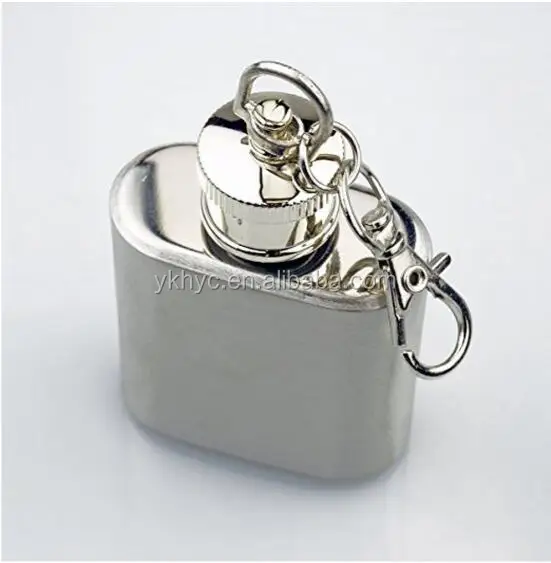 Portable 1oz Stainless Steel Alcohol Flagon,Keychain High Quality Mini ...