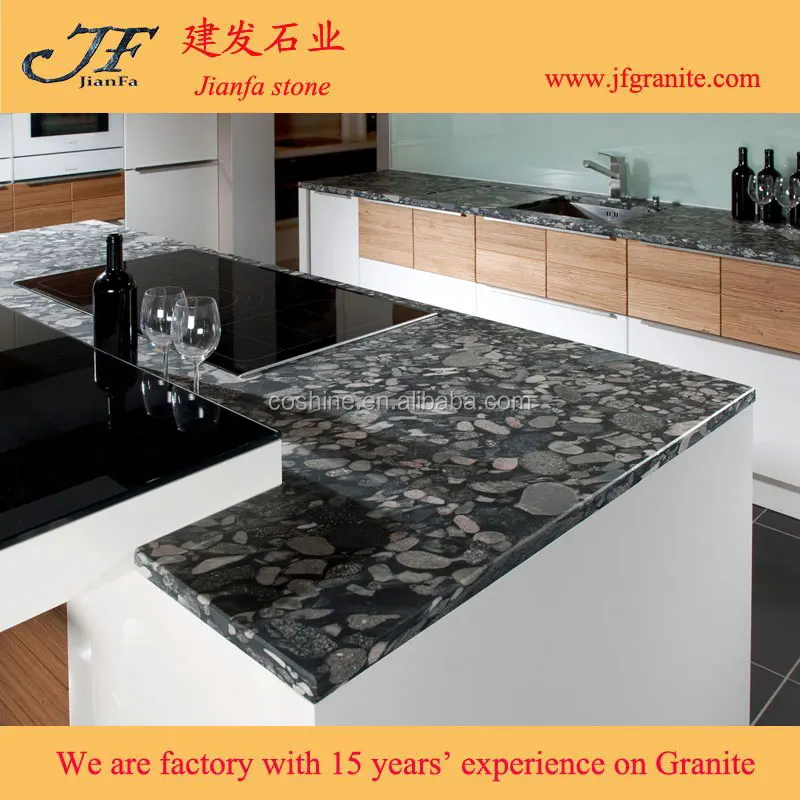 Contemporary Black Marinace Labrador Granite Kitchen Countertop - Buy ...