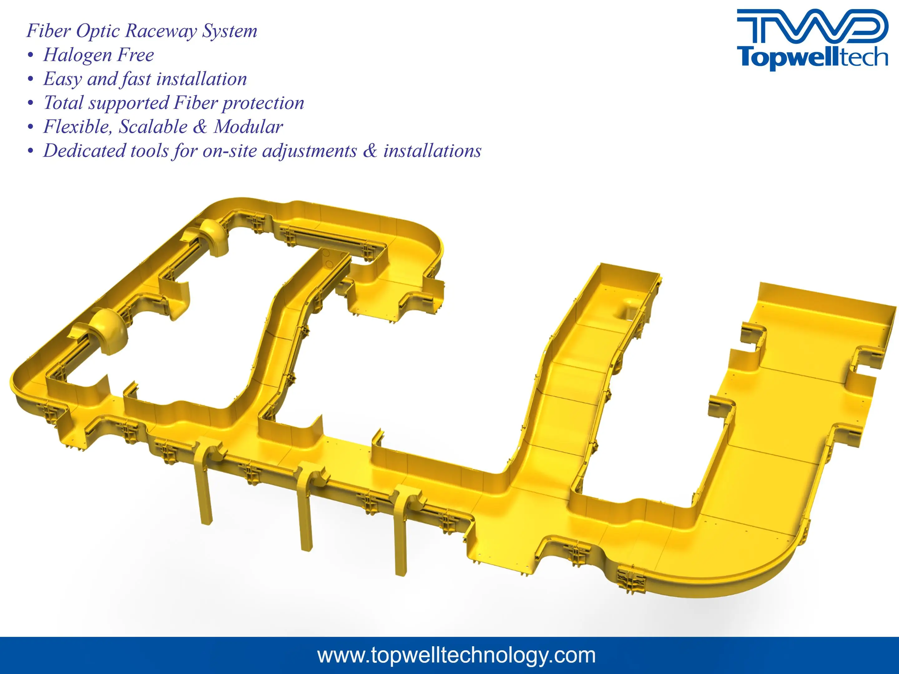 Pvc Abs Yellow Fiber Optic Runner Cable Tray - Buy Fiber Runner,Fiber ...