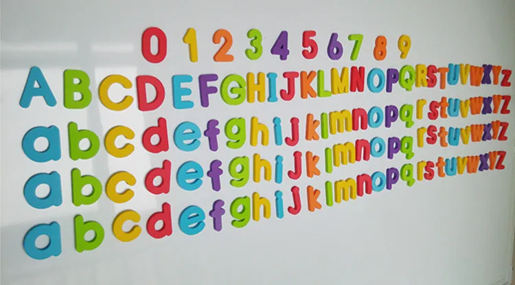 Lettres Et Numéros Magnétiques En Mousse Eva,Lettres De L'alphabet,Abc ...
