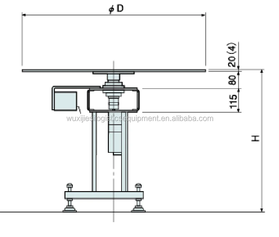 Js 모터 운전 턴테이블 컨베이어 모델 St Buy 회전 테이블 컨베이어회전 테이블 컨베이어회전 테이블 Product On