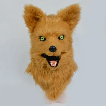 Wolf Realistic Animal Moving Mouth Mask With Mover Mouth Mask Wholesale ...