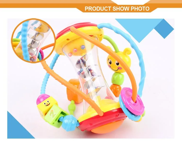 Happytime Baby Shaking And Sound Activated Ball,Plastic Wooden Activity ...