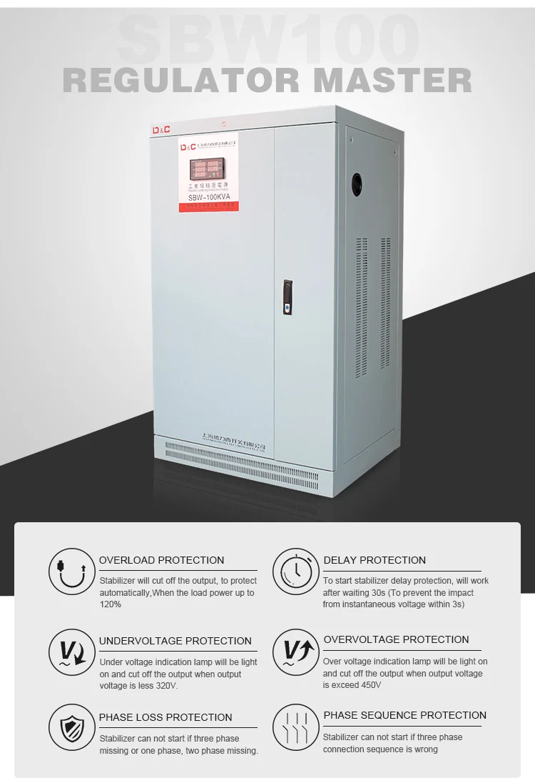Economic Efficient Sbw-100kva Whole House Voltage Stabilizer - Buy ...