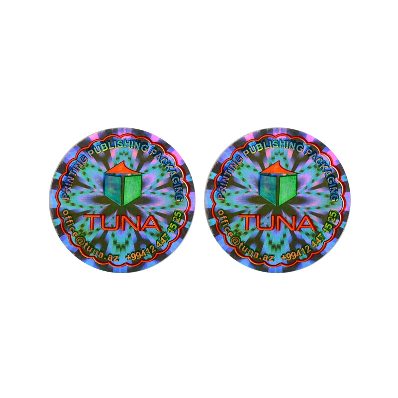 3d Laser Round Label Hologram Printer With Self Adhesive Sticker - Buy ...