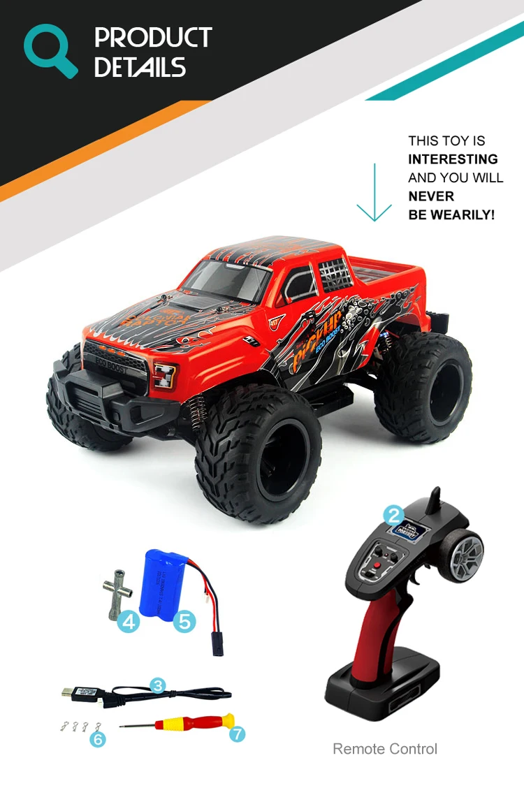 1/12 Scale Mini Pickup Models 4x4 Rc Toy Car For Super Racing Game ...
