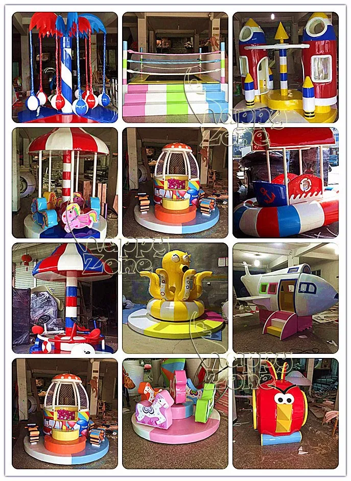 Merry Go Round Carousel Horse Themed Soft Rides Independent Play ...